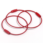 Cable Keychain, Colorful Stainless Steel Wire Screw Locking Keyring ...
