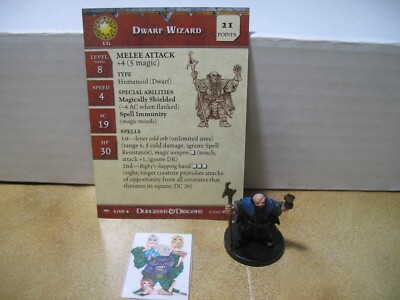 =Dungeons and Dragons D&D ANGELFIRE Dwarf Wizard 4/60 with card= | eBay