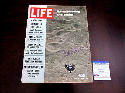 BUZZ ALDRIN APOLLO 11 NASA ASTRONAUT SIGNED AUTO JUNE 1969 LIFE ...