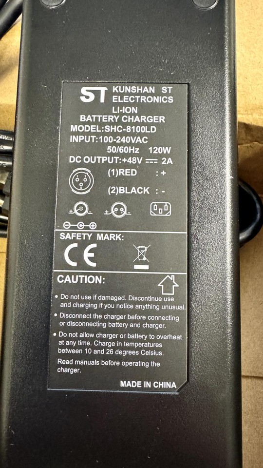 Rad Power ST Rad Power Bikes 48V 2A Battery Charger Power STC8137LD SHC ...
