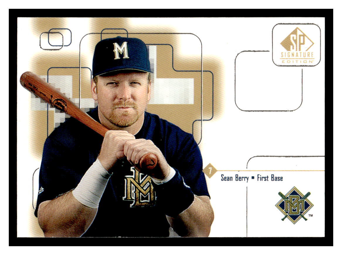 1999 SP Signature Edition #158 Sean Berry - Milwaukee Brewers | eBay