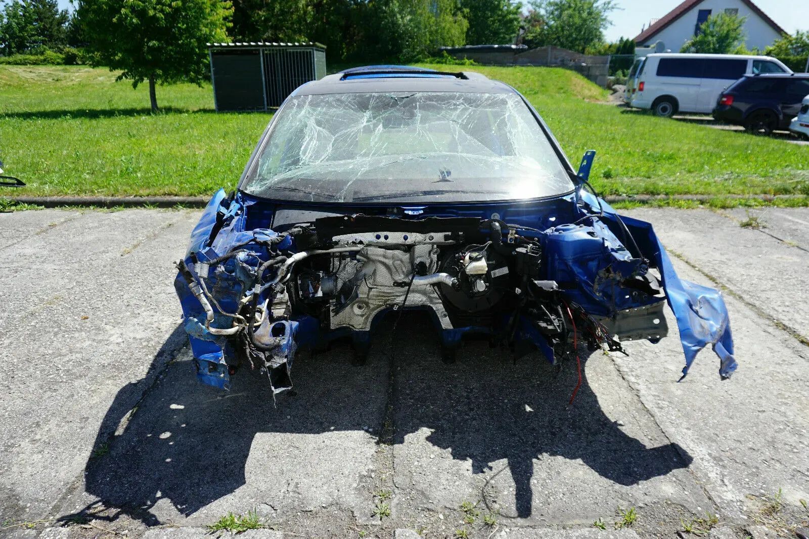 Audi RS3 8V Karosserie Karosse Limousine Blau Rohkarosse BJ2016 Unfall ...