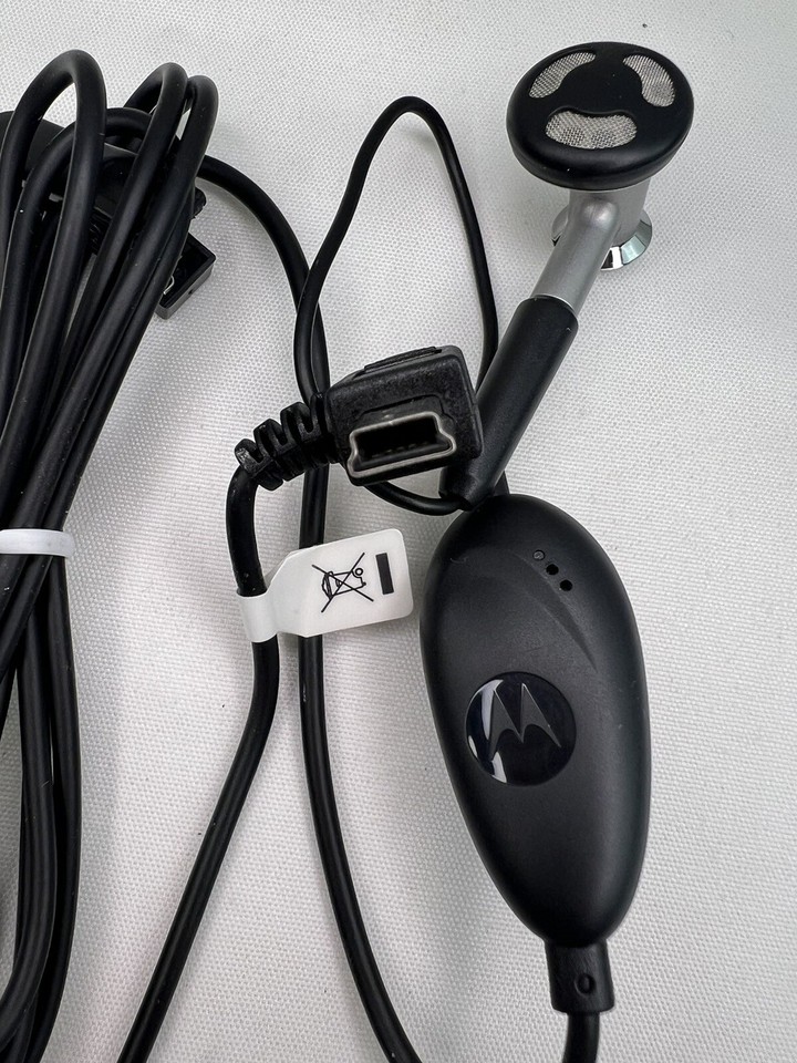 NEW OEM Motorola SYN0896 Earbud Hands-Free Headset with Send/End Button ...