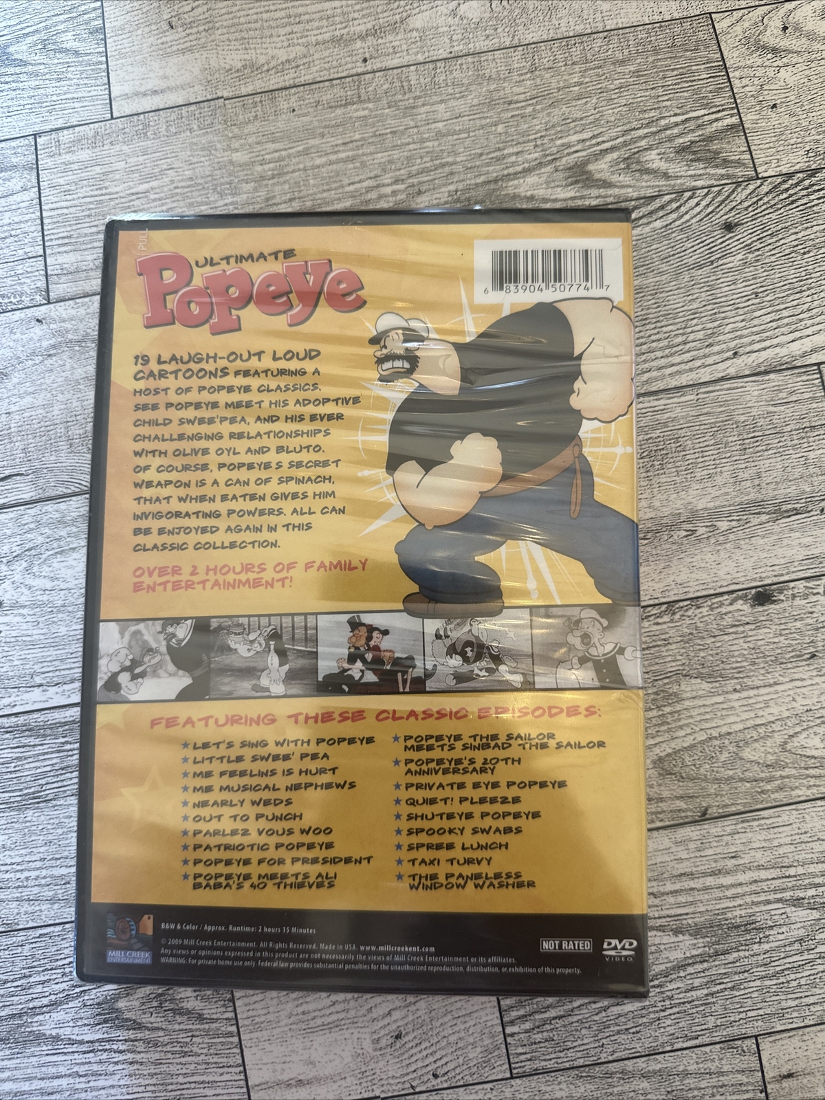 Ultimate Popeye 9 Classic Episodes Cartoon DVD 2009 Mill Creek 2 HRS for sale online | eBay