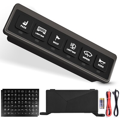 6Gang Wireless Switch Panel Circuit Control Box For LED Light Bar 12V ...