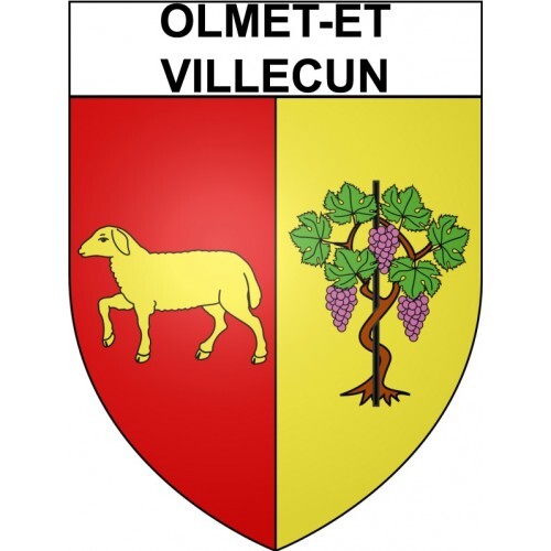 Olmet-et-Villecun 34 ville Stickers blason autocollant adhésif | eBay