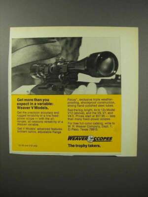 1970 Weaver V Model Scopes Ad - More Than You Expect | eBay