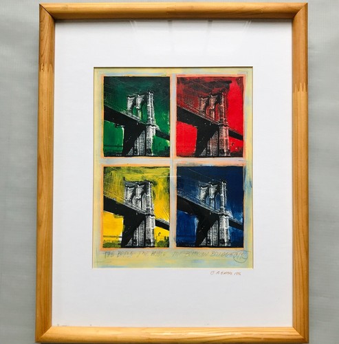 Michael Babyak pop art - BROOKLYN BRIDGE NYC - Hand Signed by artist ...