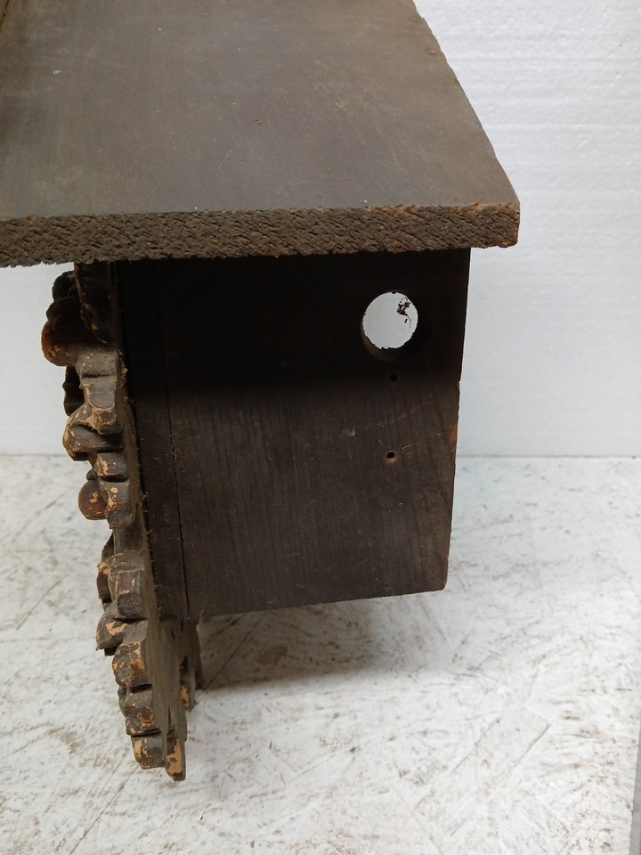 Large 16" by 10" Full Size Novelty Cuckoo Clock Birds Oak Leaves ...