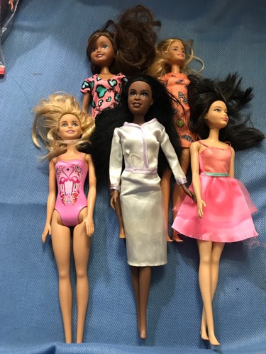 Lot Of 5 Mattel Barbie Dolls | eBay