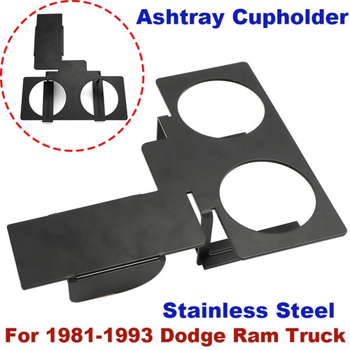 Ashtray Cupholder Dual Cup Insert For 1981-1993 Dodge Ram D150 D250 ...