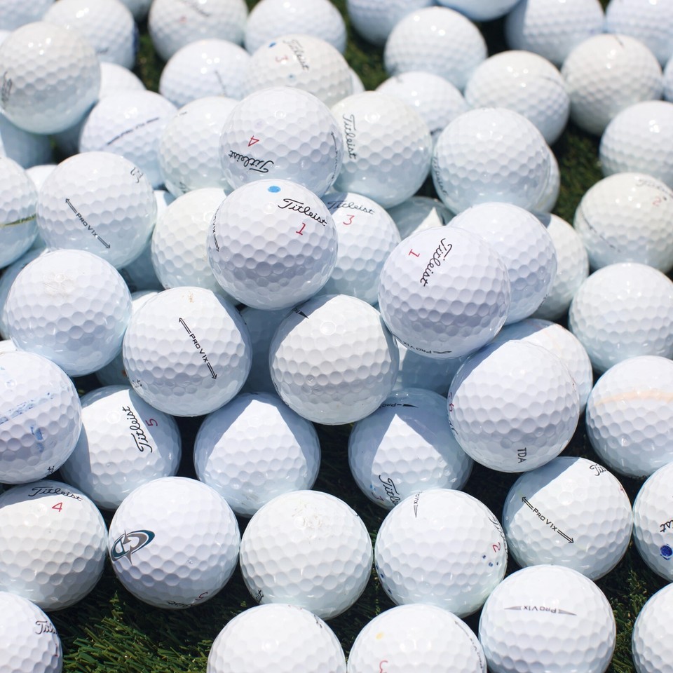 24 Titleist Pro V1x Used Golf Balls 3A / AAA Quality - FREE SHIPPING ...