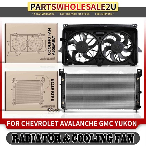 Radiator & Cooling Fan Assembly Kit for Chevrolet Silverado 1500 GMC ...