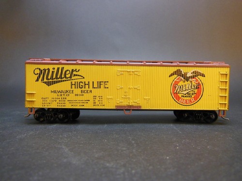HO SCALE MILLER HIGH LIFE BEER WOOD 40' REEFER COLOR MATCHED HATCHES | eBay