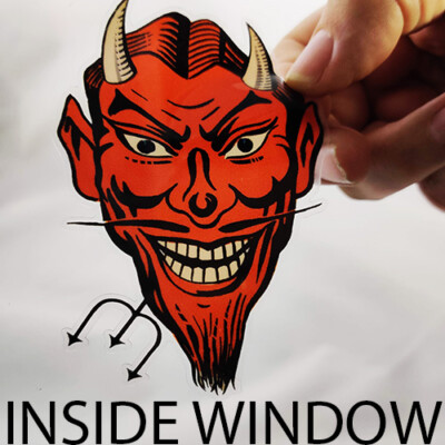 Retro Devil Sticker, INSIDE WINDOW / Glass, Hot Rod 1950's Vintage ...