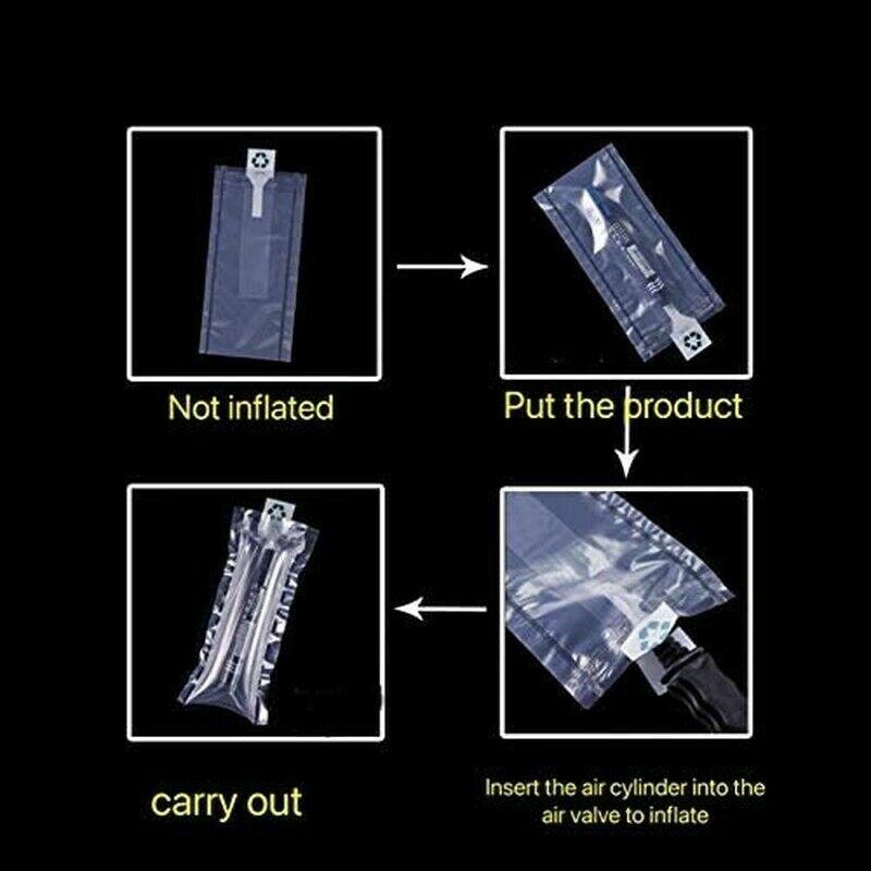 100x Inflatable Air Package Bag Cushion Shockproof Package Bag with ...