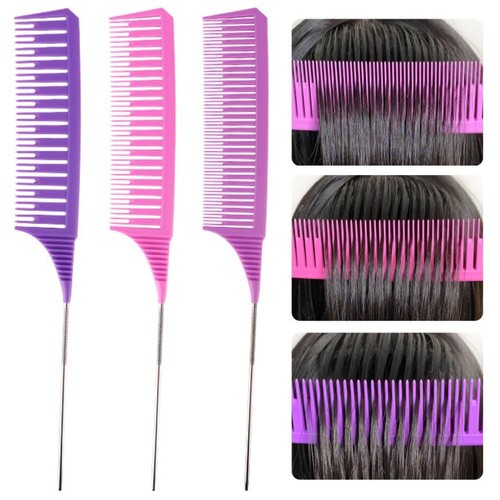 3pcs Sectioning Tailed Comb Set Highlighting Hair Styling Combs | eBay UK
