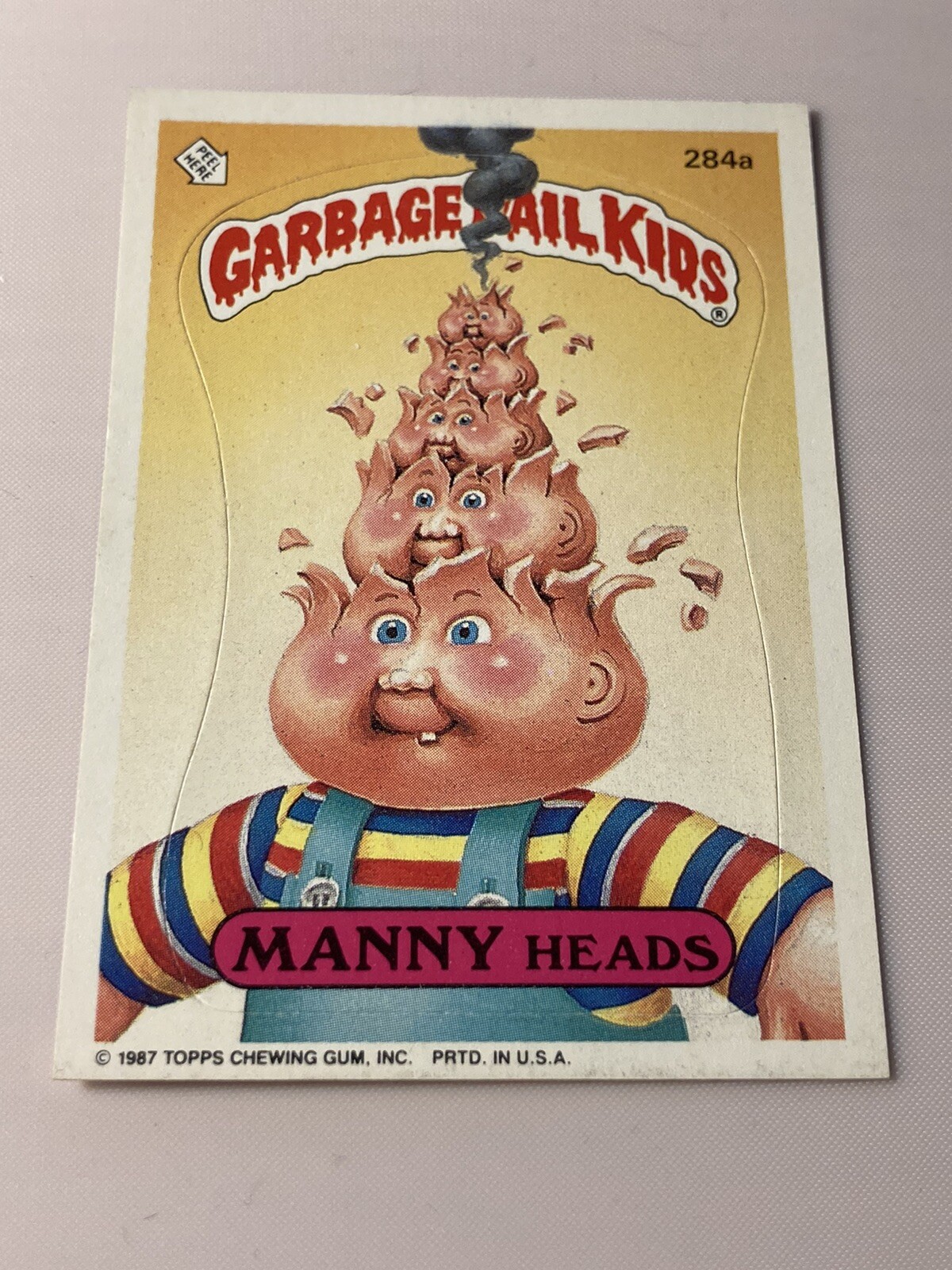 GARBAGE PAIL KIDS 284a MANNY HEADS 1987 Series 7 Gpk gpk1 | eBay