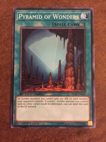 Pyramid Of Wonders SBAD-EN020 Yugioh Spell Card | eBay