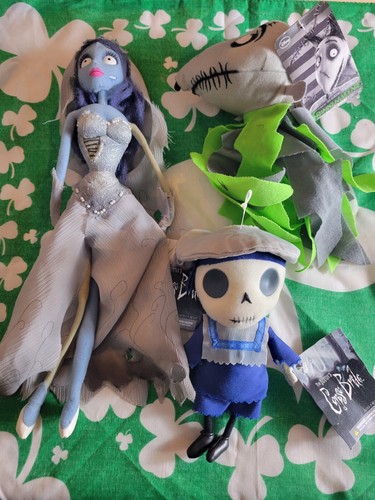Corpse Bride Mcfarlane Plush Emily And Skeleton Boy 2005 Plus ...