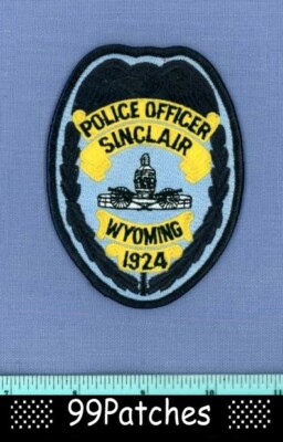 SINCLAIR POLICE OFFICER WYOMING Police Patch MILITARY BATTLEFIELD ...