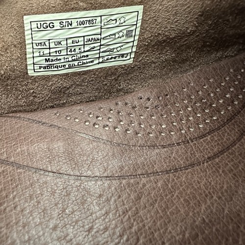 Ugg Chester Men’s Size 11 Brown Woven Leather Driving Loafers Shoes ...