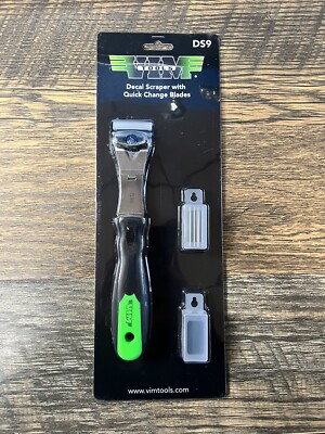 Vim Tools Quick Change Razor Blade Decal Scraper Set with Plastic Blades #DS9 | eBay