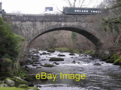 Photo 6x4 Halfway Bridge Tregarth Halfway Bridge photograph down river ...