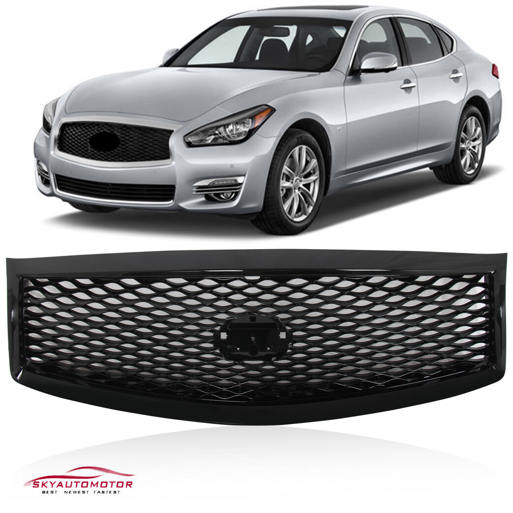 Gloss Black Car Racing Grills Front Grille Upper Bumper, 54% OFF