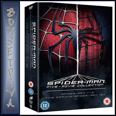 THE SPIDER-MAN COMPLETE 5 FILM COLLECTION BOXSET - SPIDERMAN *BRAND NEW ...