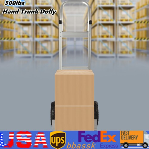 Aluminum Hand Truck Heavy Duty Hand Dolly Cart Horizontal Loop Handle ...