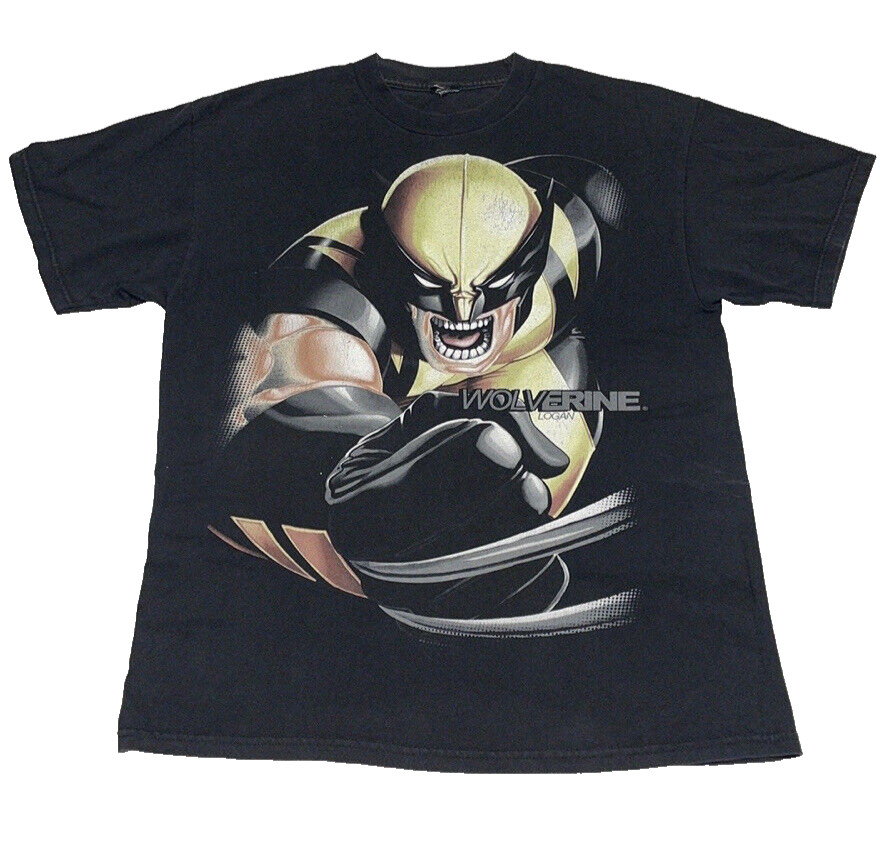 Marvel Wolverine Logan Graphic Mad Engine T-Shirt Vin… - Gem