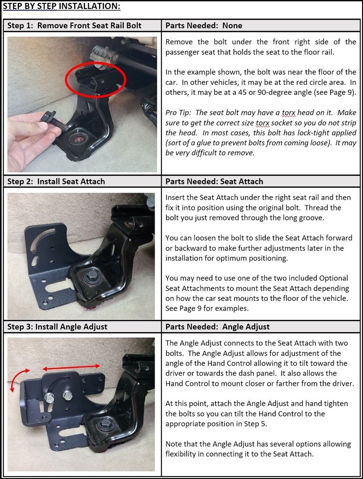 SAFEDRIVE Hand Control Disabled Handicapped Driver Handle Brake and Gas ...