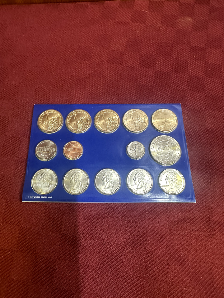 2007 P United States Mint Philadelphia Uncirculated 14-Coin Set with ...