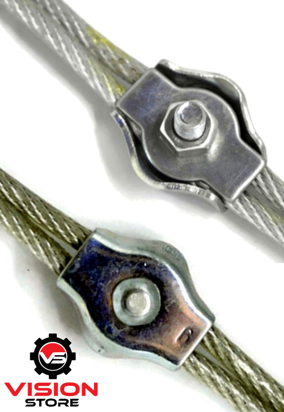 Galvanized Simplex Wire Rope Clamps Grips Steel 2mm 3mm 4mm 5mm 6mm ...