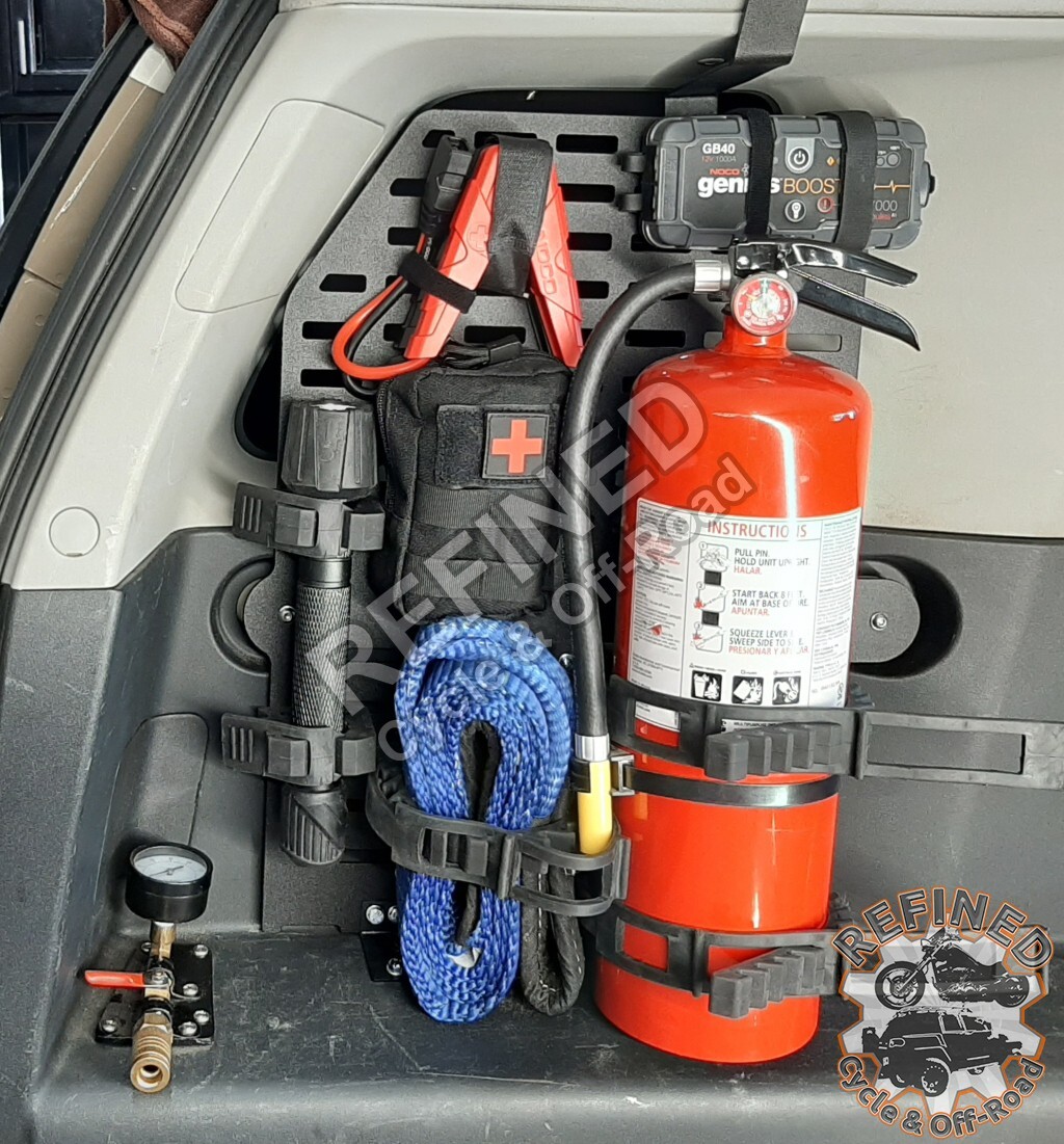 Toyota FJ Cruiser Molle Panel Drivers Side Cargo Area Storage Rack MR3 ...