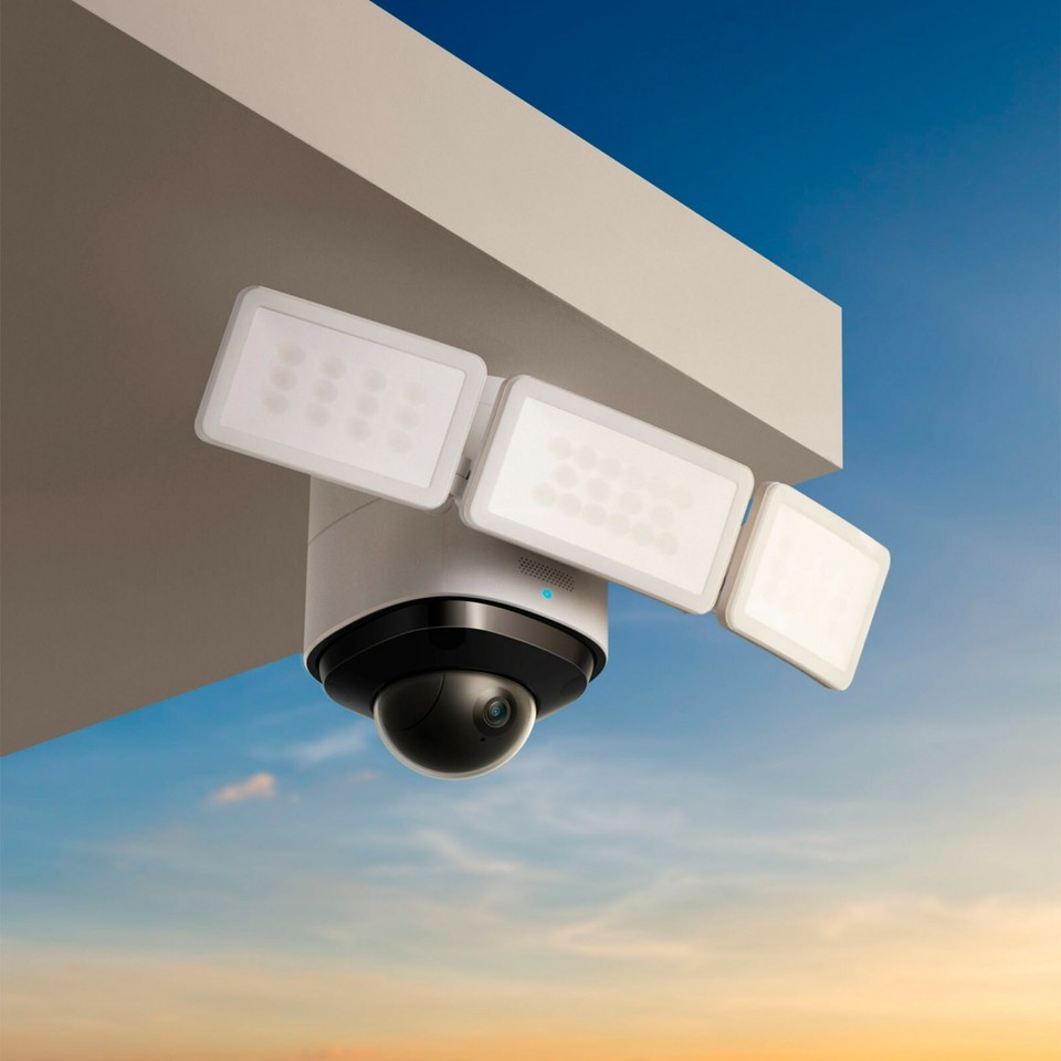 eufy Floodlight Cam 2 Pro 2K FHD Outdoor Wired Security Camera Motion ...