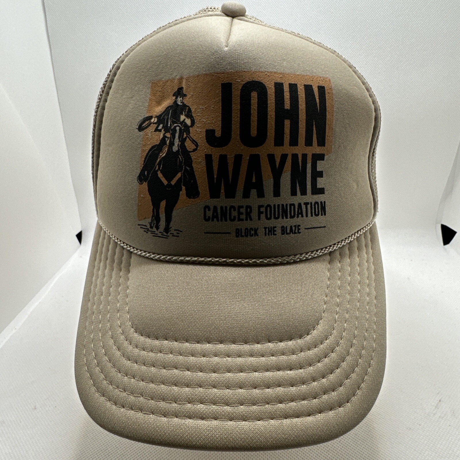 John Wayne Cancer Foundation Block The Blaze Tan Cap - Gem