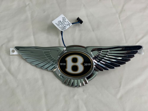 2020 BENTLEY "CENTENARY" REAR BOOT TRUNK BADGE EMBLEM ELECTRIC PUSH ...