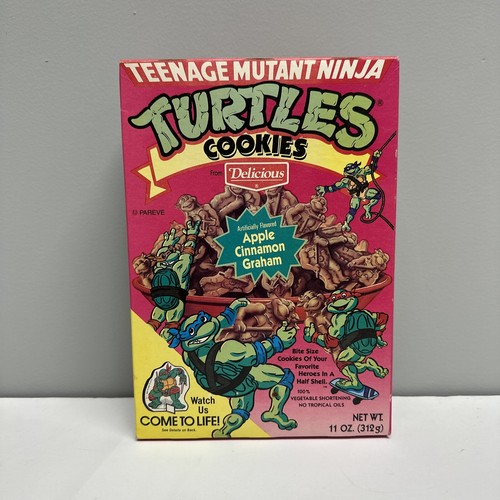 1989 Teenage Mutant Ninja Turtles Cookies Delicious cookies empty box ...