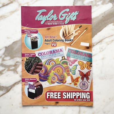 TAYLOR GIFTS Catalog Variety Book Gift Advertisement As Seen on TV ...