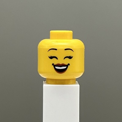 lego minifigure Head /female Smile - Lego City / Minifig Parts / Double ...