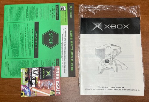 Microsoft Xbox Original OG Manuals and Paperwork ONLY - NO console | eBay