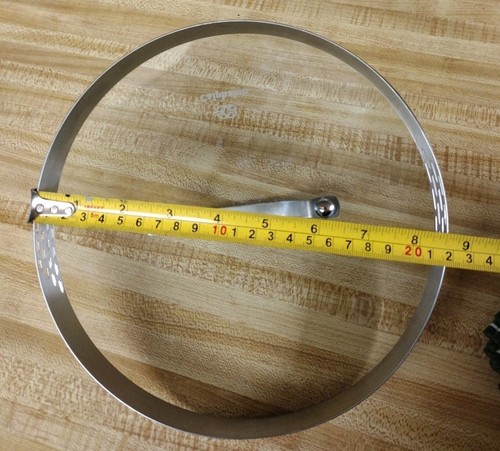 CALPHALON glass pot, pan strainer lid with silicone sides fits an 8 1/2 ...