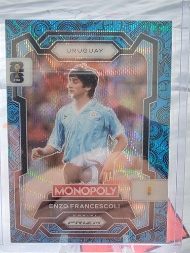 Panini Prizm Monopoly Fifa World Cup Enzo Francescoli # 69 Blue Wave ...