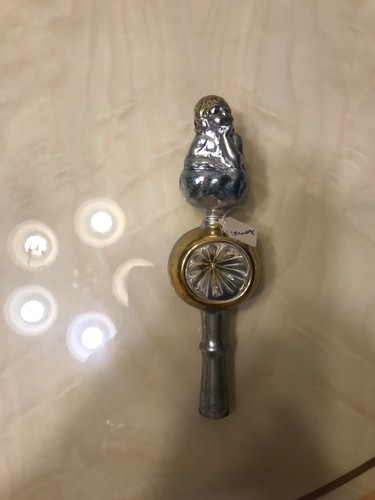 Vintage German Tree Topper Angel Glass Christmas | eBay