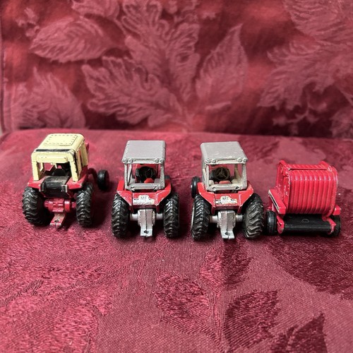 Vintage ERTL Case International 8465 Round Hay Baler +Tractors -Lot Of ...