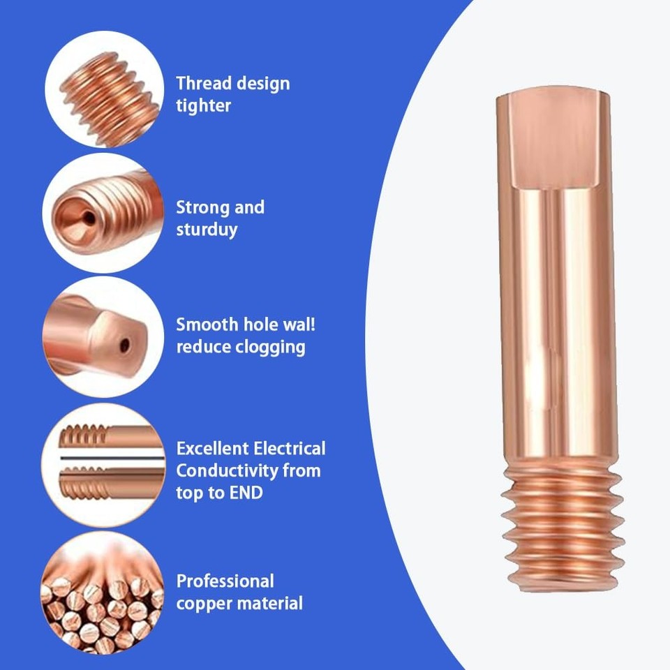 Mig Welder Tips 30-Pack Welding Tips .030" Contact Tip for Mig Welding ...