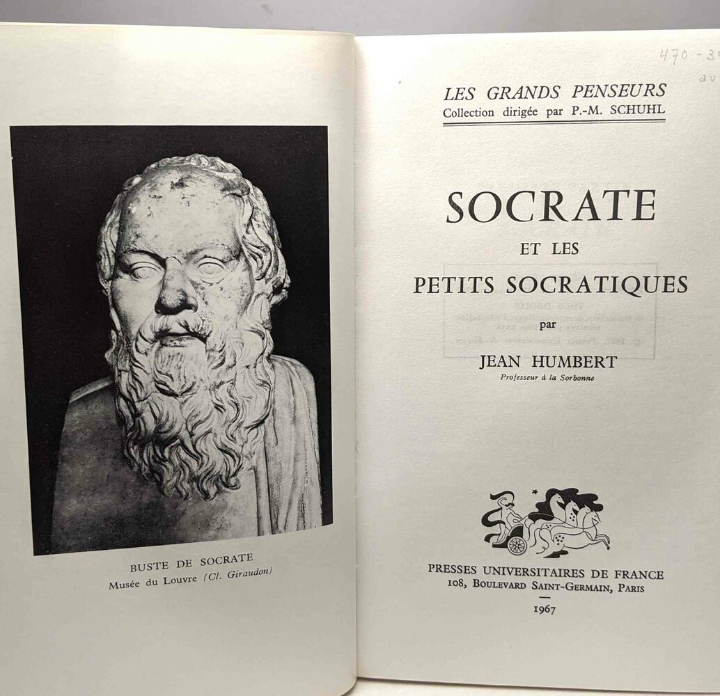 Socrate et les petites socratiques | Humbert Jean | Très bon état | eBay