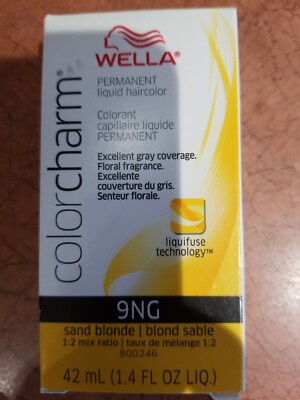 Wella Color Charm Permament Liquid Hair Color 42mL Sand Blonde 9NG | eBay